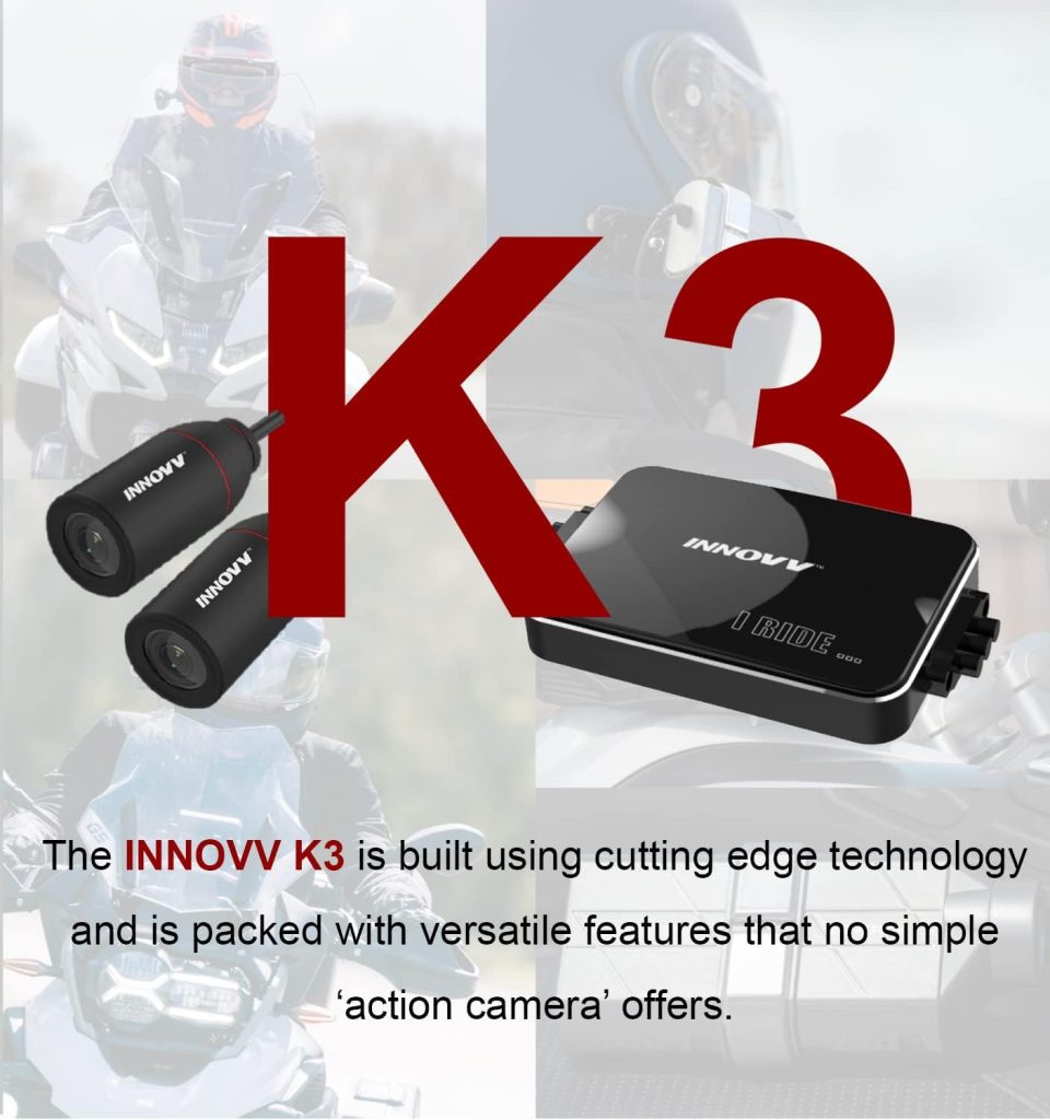 INNOVV K3 Dual Channel 1080P+1080P Full HD Motorcycle Dash Cam - OCD Tronic