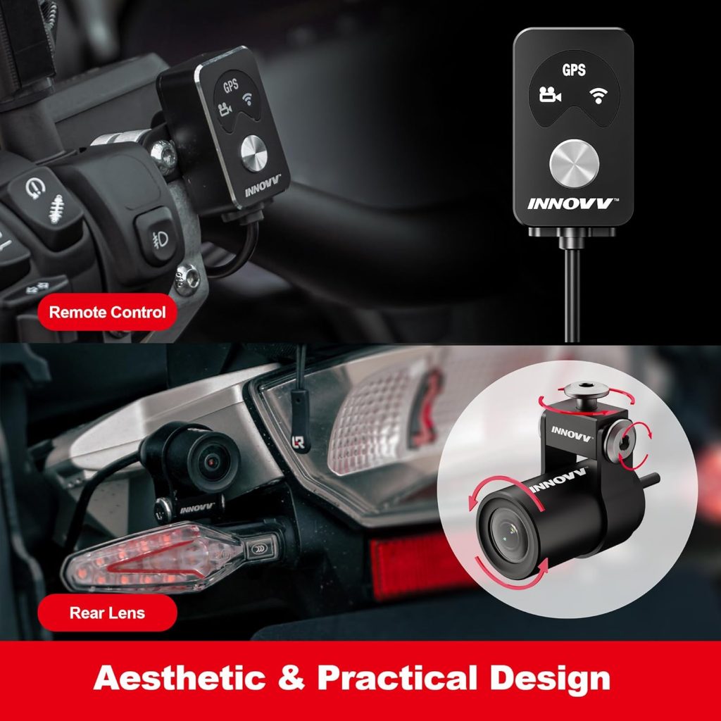 INNOVV K5 Dual Channel 4K Ultra HD+1080P Motorcycle Dash Cam - OCD Tronic